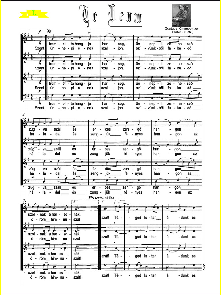 Te Deum Charperzsó I P | PDF