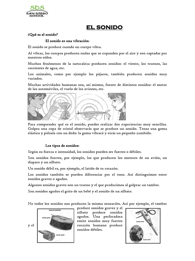 EL SONIDO | PDF | Sonido | Oscilación