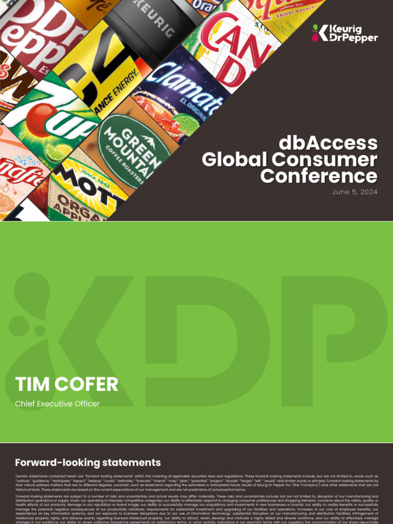 KDP Investor Presentation | PDF | Drink | Coffee