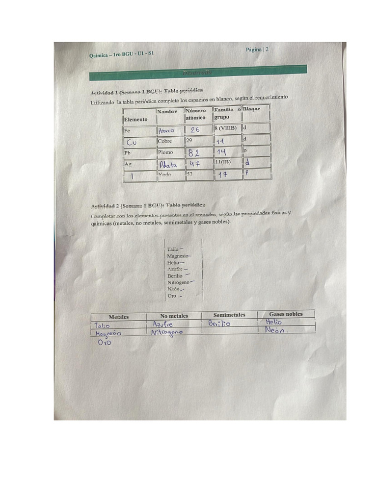 Quimica Unidad 2 Yajaira Valdez 1bgu Pdf