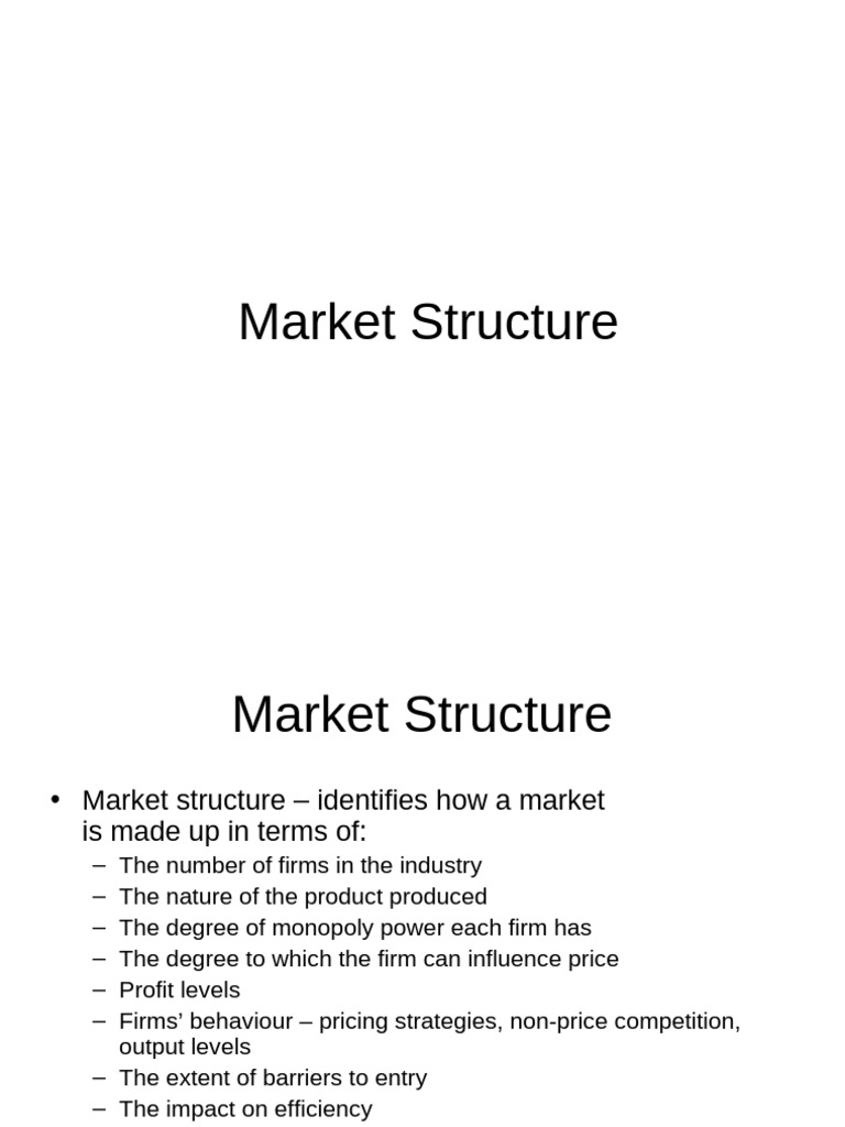 Understanding Market Structures in Economics | PDF | Monopoly | Oligopoly