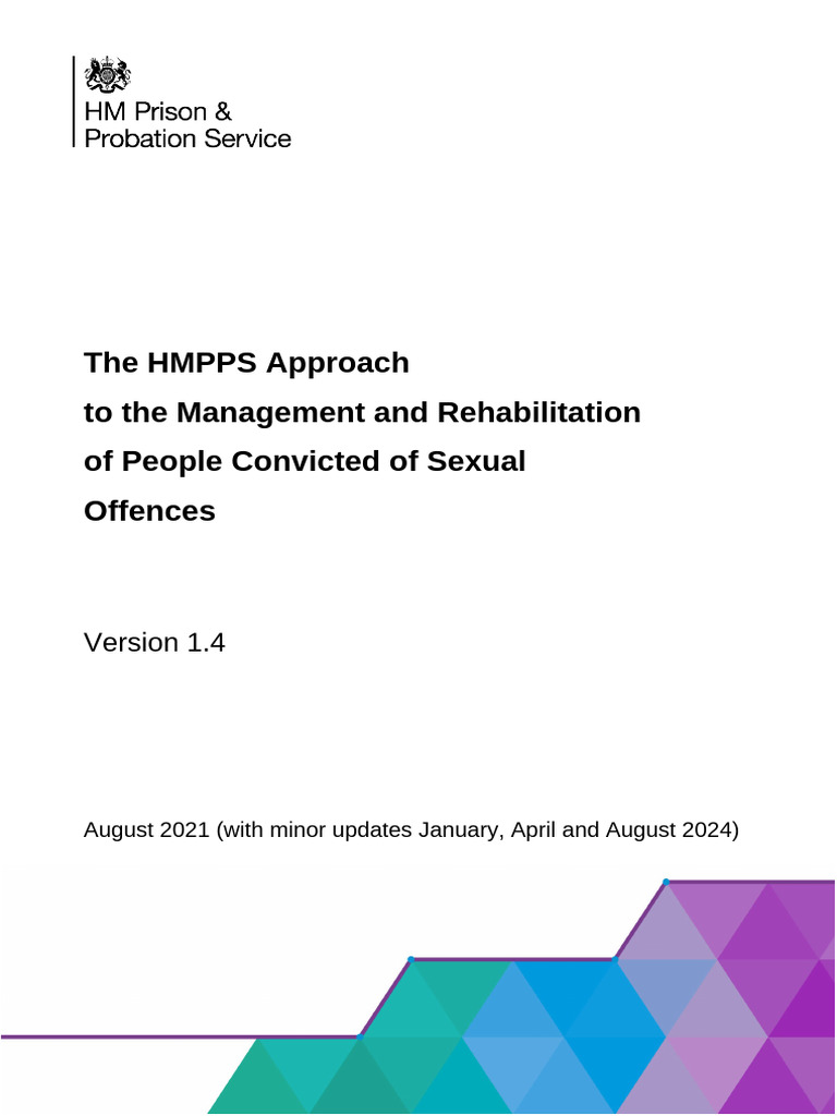 HMPPS Sexual Offences Management Guide | PDF | Rehabilitation (Penology ...