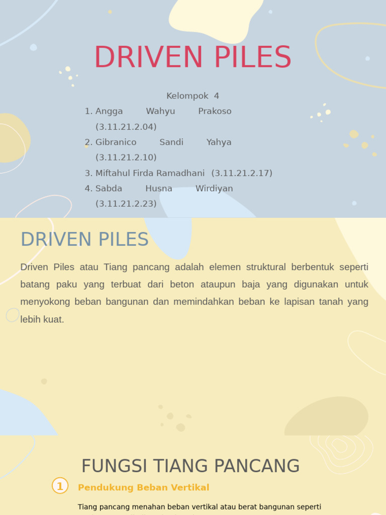 KELOMPOK 4 -ALAT INSTALASI DRIVEN PILES | PDF