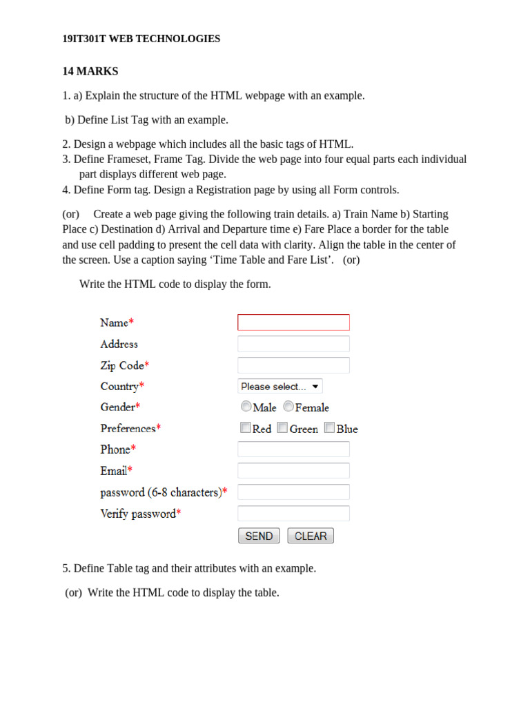 WT 14 MARKS | PDF | Xml | Html WT 14 MARKS | PDF | Xml | Html