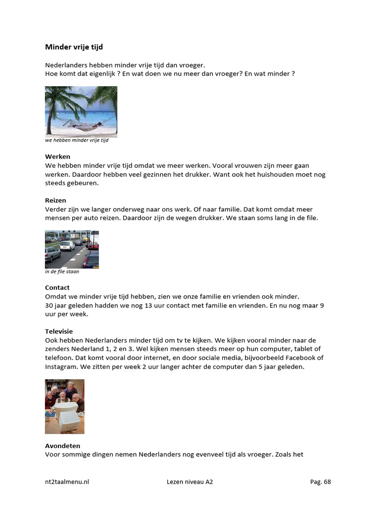 NT2 Teksten Lezen | PDF