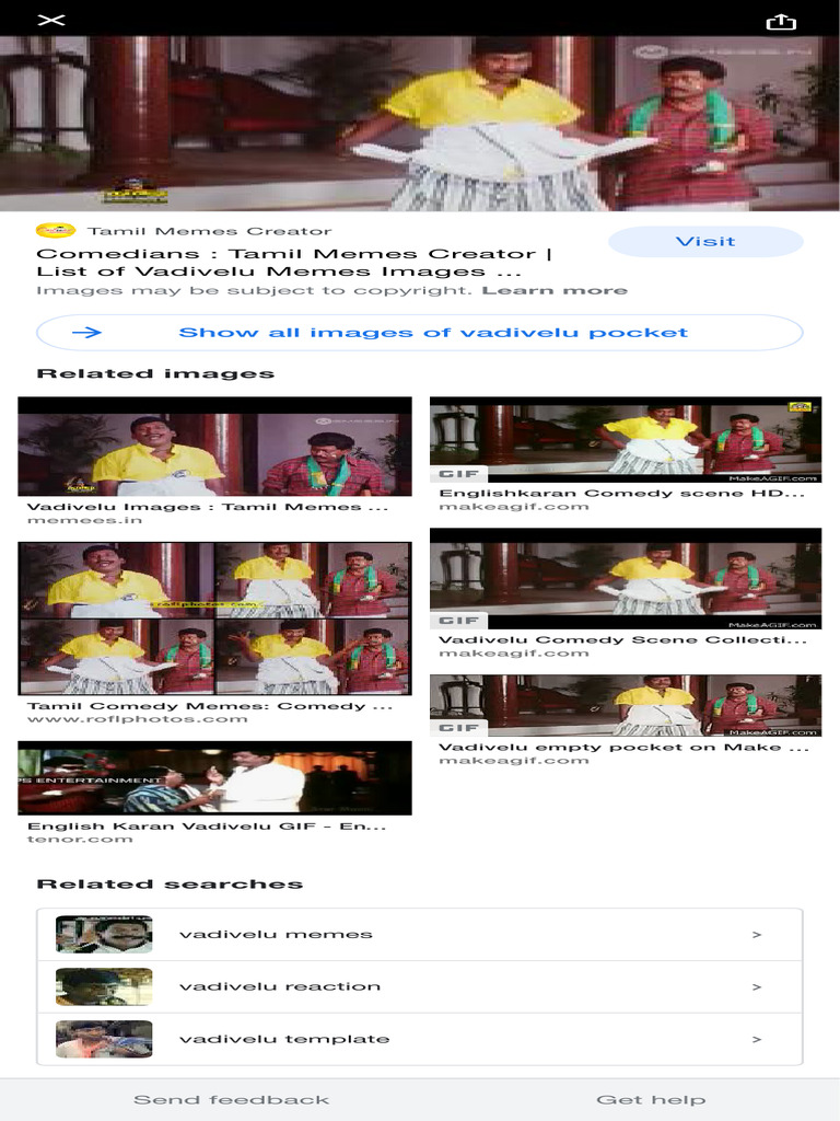 Vadivelu Pocket Gif - Google Search | PDF