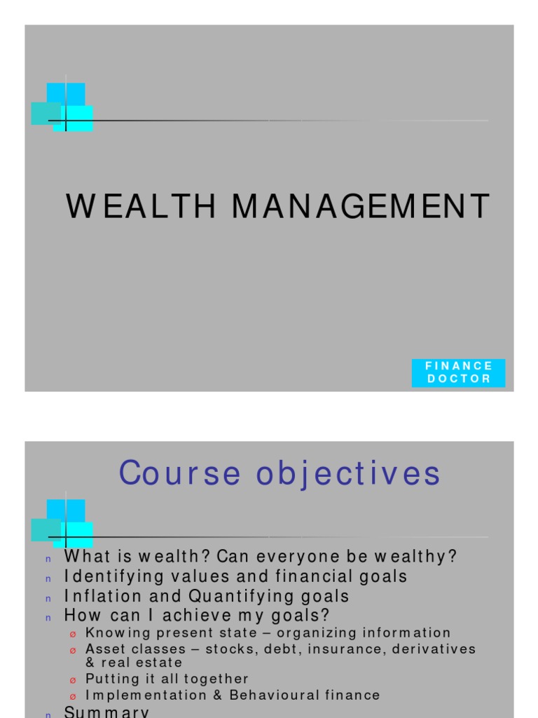 Wealth Management | PDF | Bonds (Finance) | Insurance