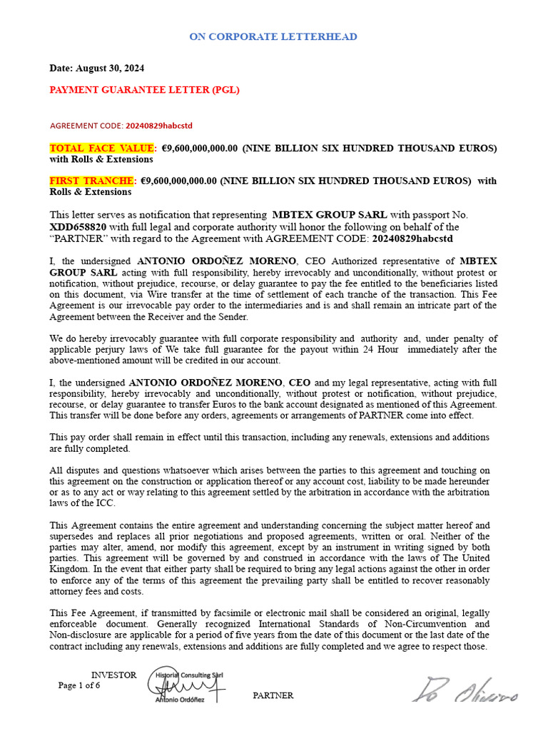 DOC-20240901-WA0051 - PGL DEL BCO SANTANDER Firmada LAM-Bank Details | PDF | Arbitration | Banks