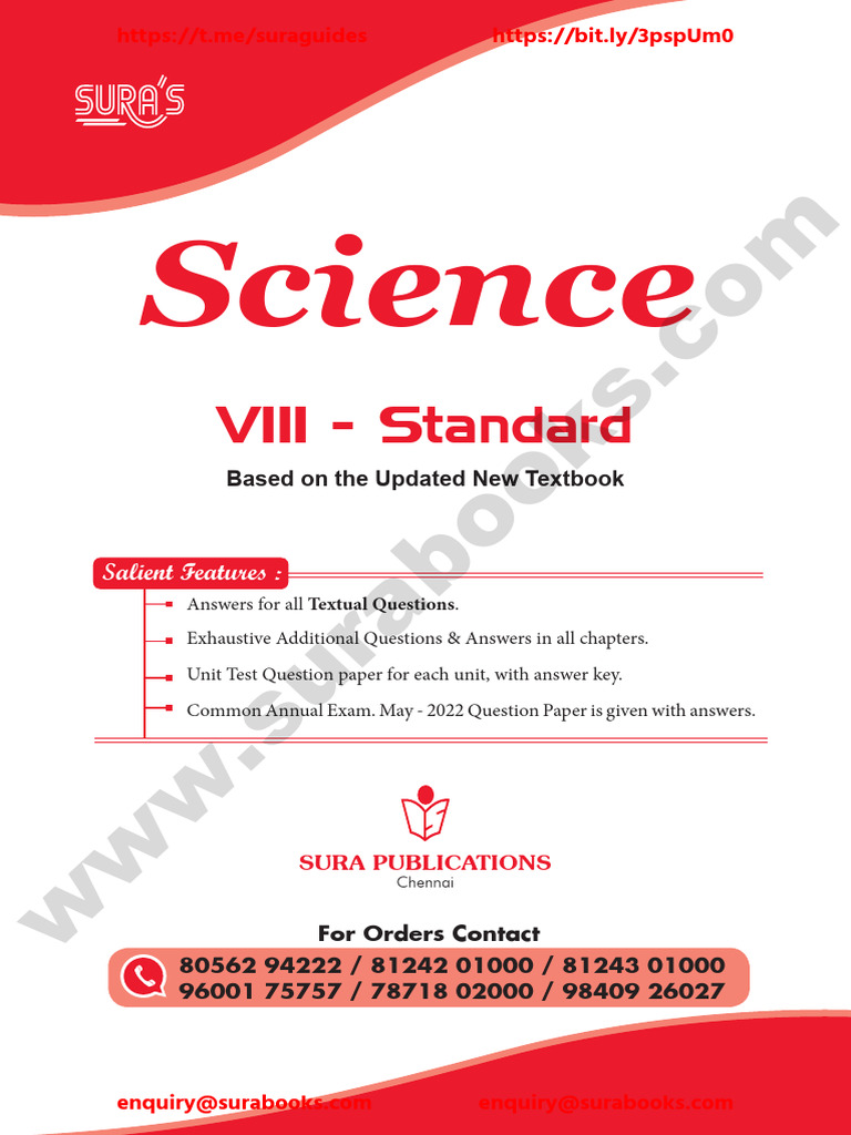 8th Science EM SURA Guides 2023 2024 Sample Notes PDF Download | PDF ...