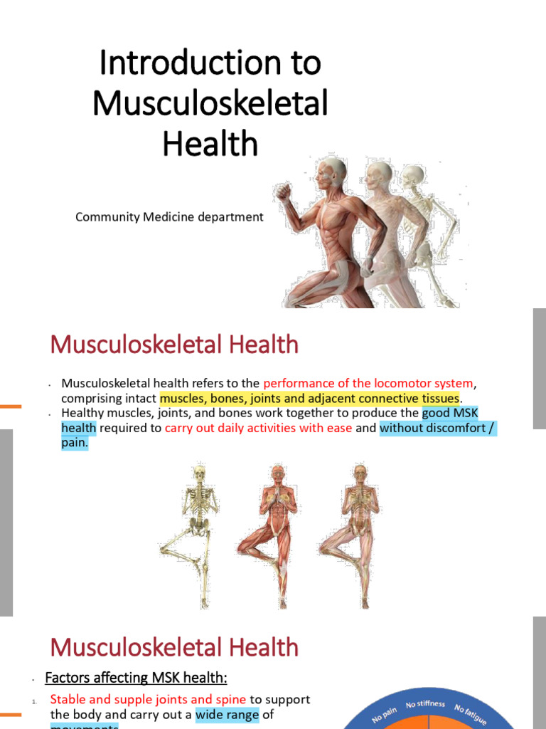 Lec 1 Musculoskeletal Health and Conditions Marked | PDF ...