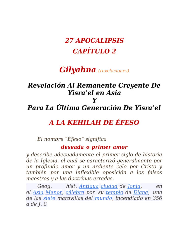 27 Apocalipsis Capitulo 2 | PDF