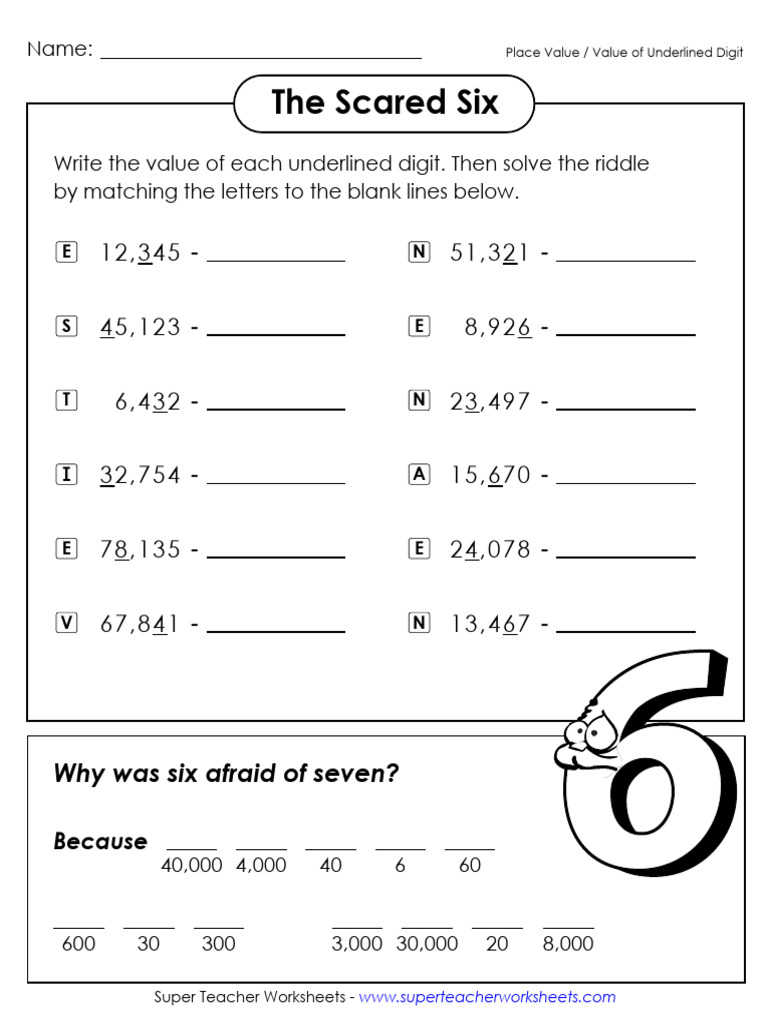 Math Riddle Scared Six ANHZY | PDF