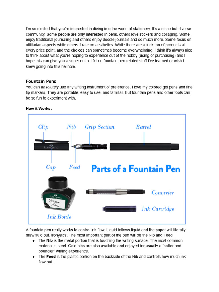 Stationery + Pens | PDF | Pen | Stationery