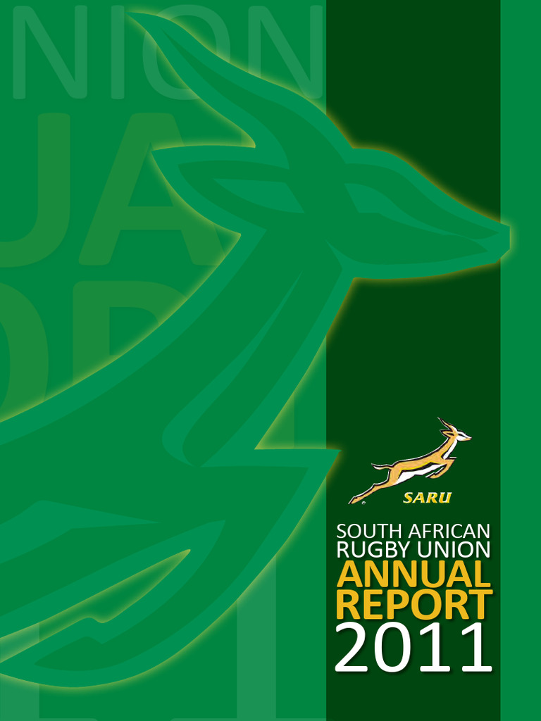 2011 Annual Reports | PDF | South Africa National Rugby Union Team | Diagnosis Of Hiv/Aids