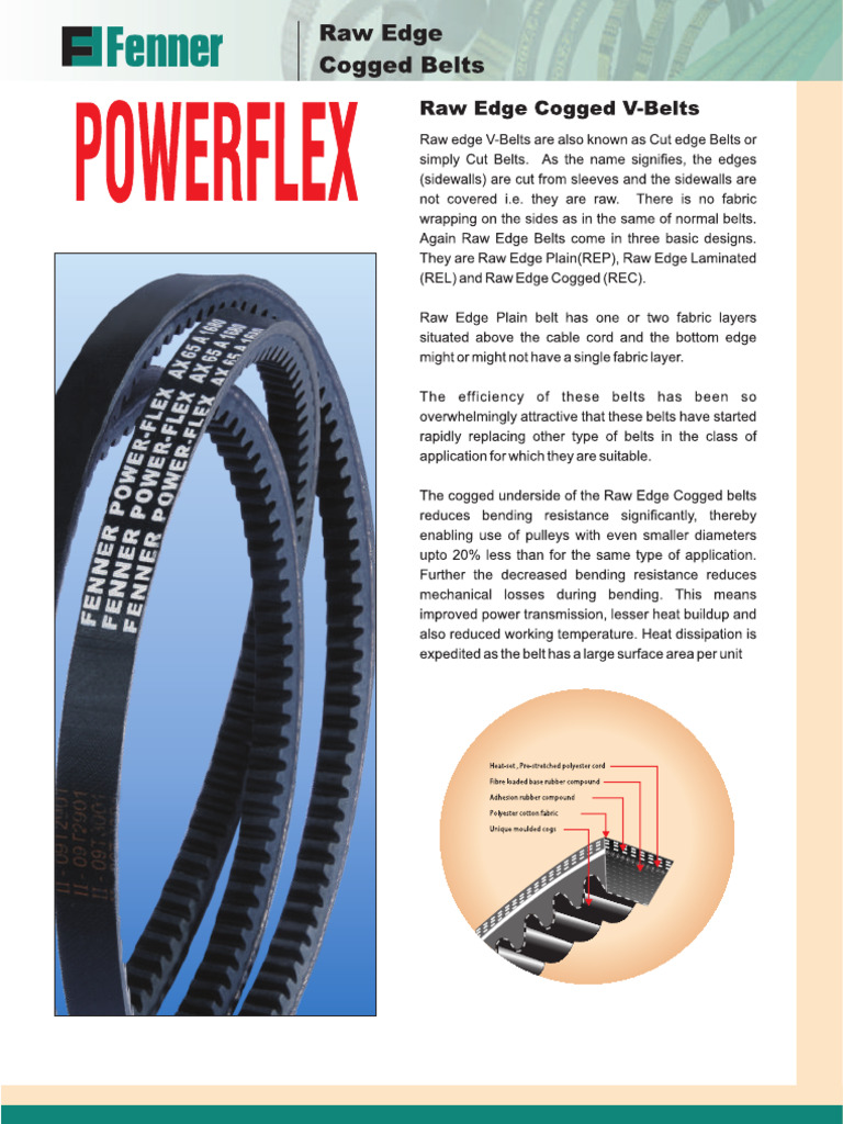 Raw Edge Cogged Belts | PDF