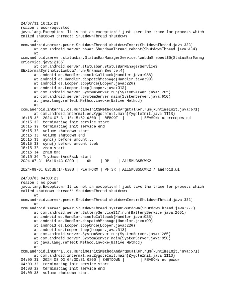 Power Off Reset Reason Backup Pdf Java Programming Language Software Development