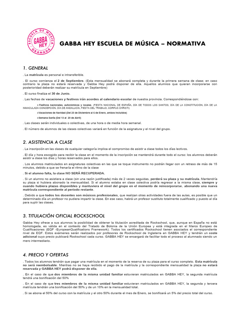 Normativa Gabba Hey 24-25 CF | PDF