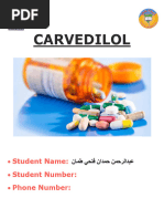 CARVEDILOL Nursing Implications | PDF | Clinical Medicine | Pharmacology
