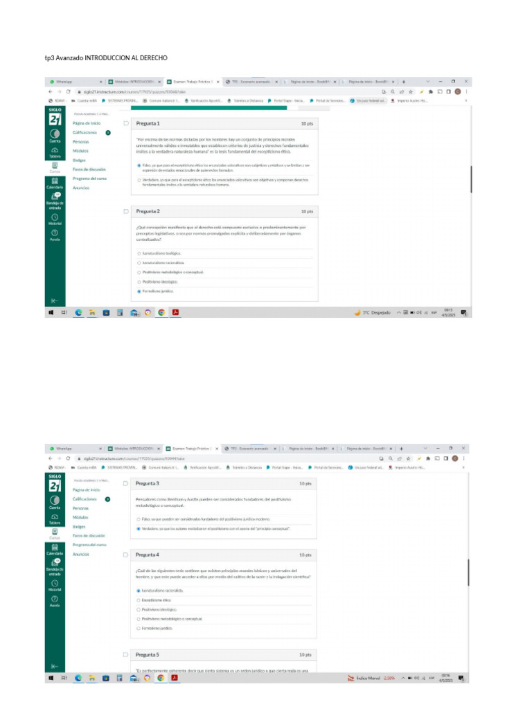 tp3 Avanzado INTRODUCCION AL DERECHO | PDF