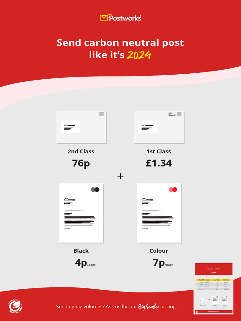 Postworks Send Pricing 07 2024 | PDF | Postage Stamp | Written ...