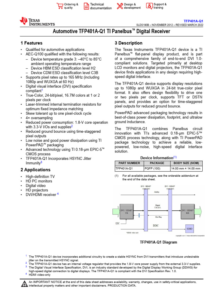 Tfp401a-Q1.pdf?ts 1729975632110&ref Url WWW | PDF | Electrostatic ...
