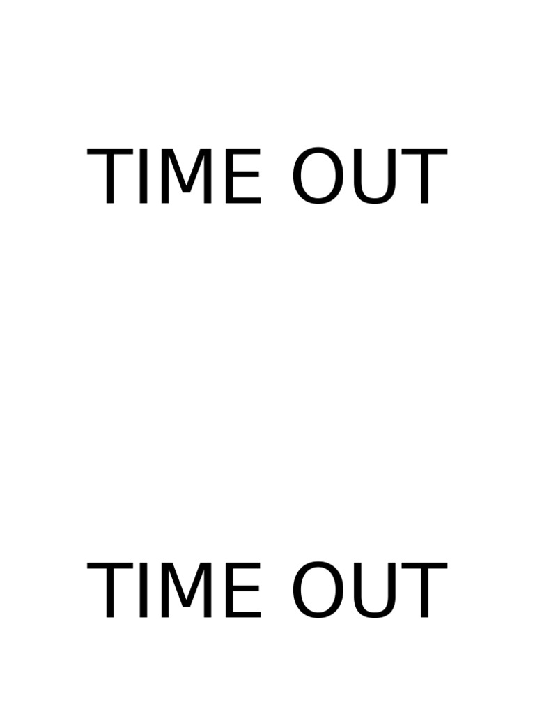 Time Out | PDF