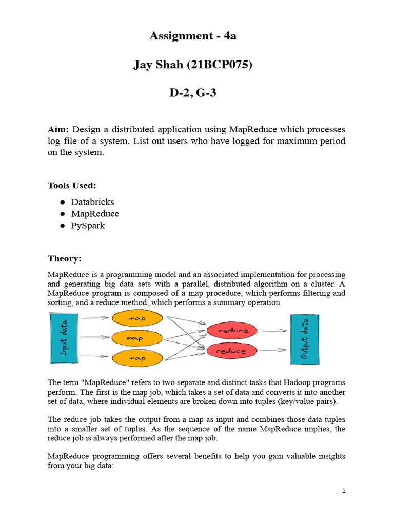 21BCP122 - Digital - Forensics - Assignment - 4a 2 | PDF | Map Reduce | Apache Hadoop
