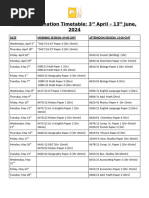 Cambridge May June 2025 Exam Timetable | PDF