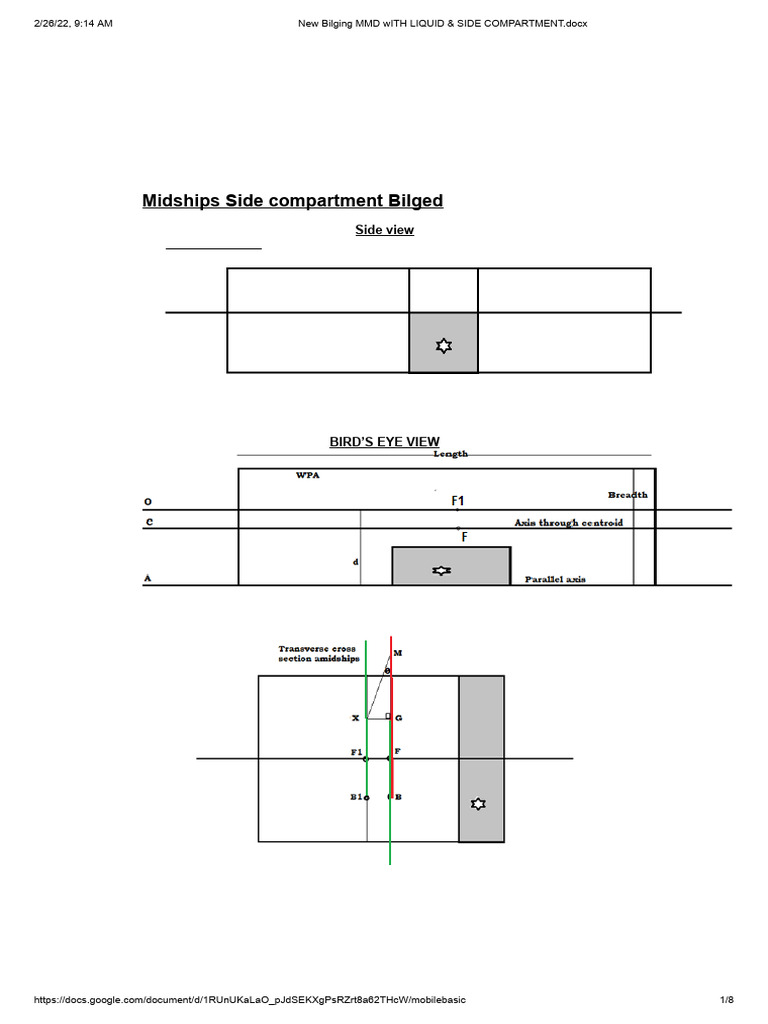 New Bilging MMD wITH LIQUID & SIDE COMPARTMENT | PDF | Buoyancy | Heavy Industry