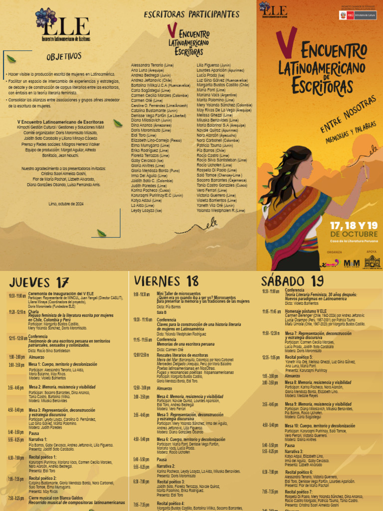 Triptico - Programa V ELE | PDF