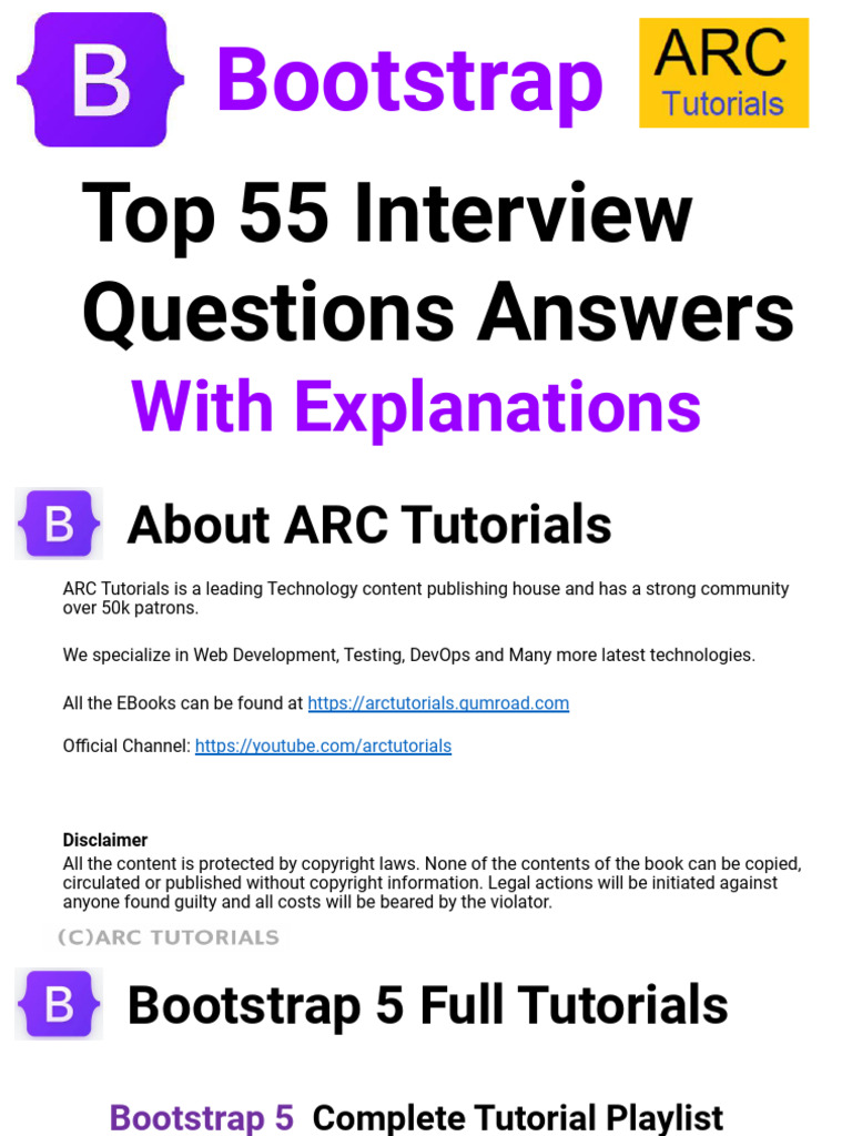 Bootstrap-Top 50-Interview-Questions-Answers-Pdf-Version | PDF | Bootstrap (Front End Framework ...