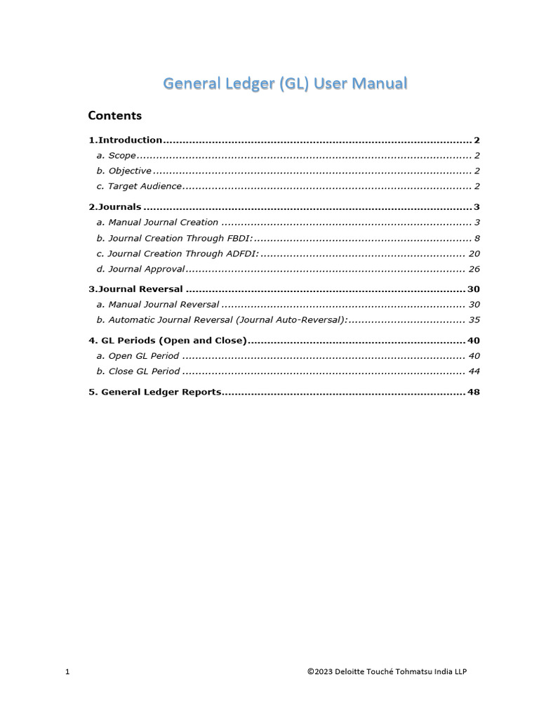 Oracle GL User Manual: Journal Management | PDF | Microsoft Excel ...