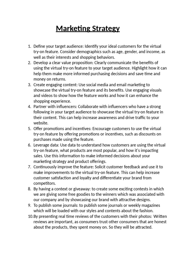 Marketing Strategy | PDF