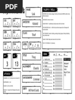 ShadowDark Character Sheet Fillable-1 | PDF