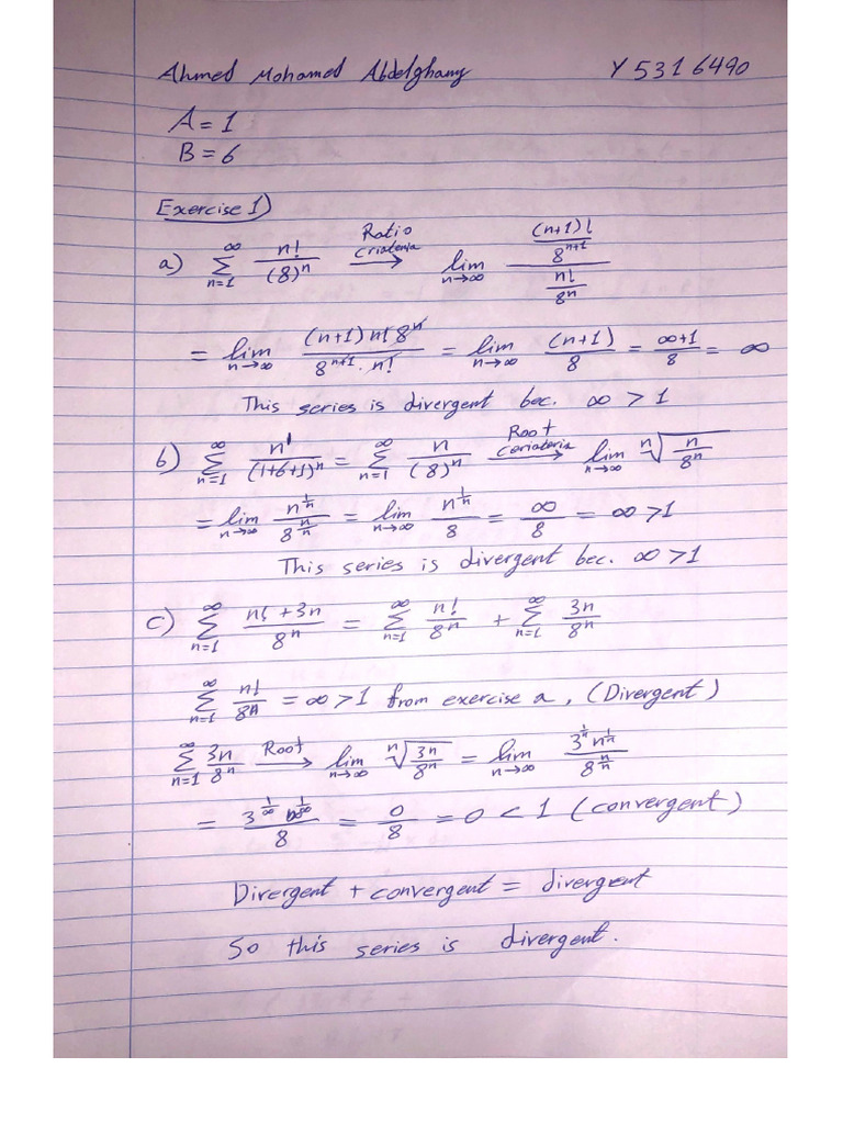 Ahmed - Final Exam Mathh2 | PDF