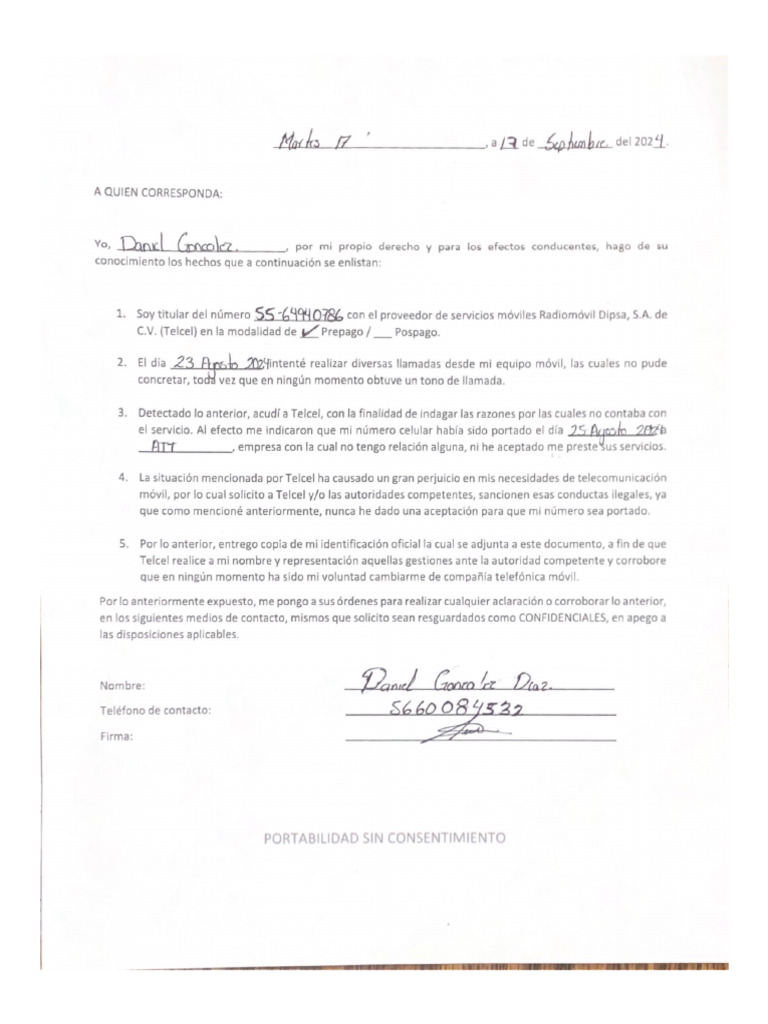 A Quien Corresponda | PDF