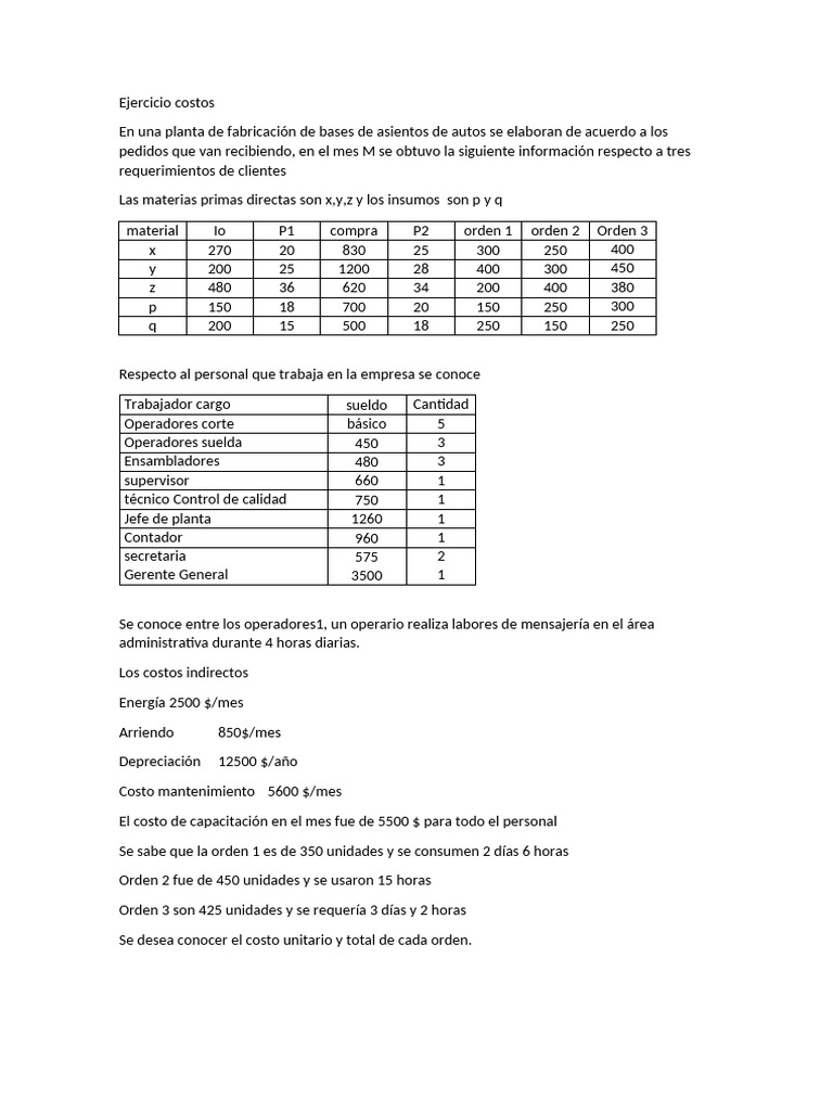 Ejercicio Tarea | PDF