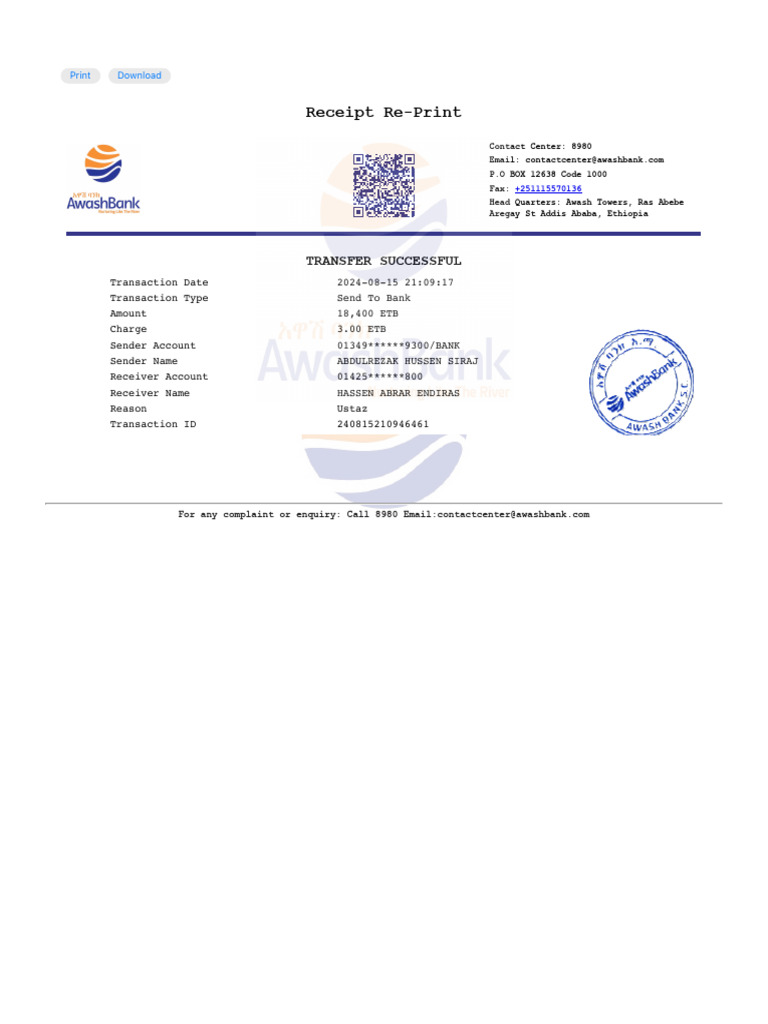 Transfer Successful | PDF