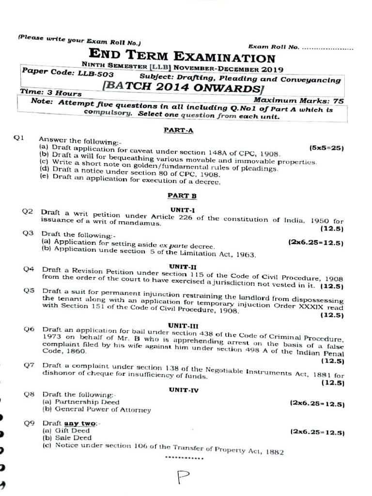 Past 5 years papers of GGSIPU - DPCC | PDF