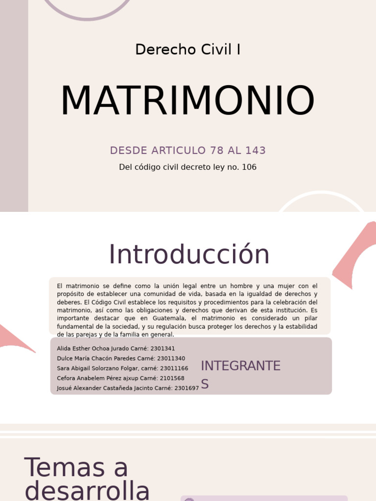 Presentación Del Matrimonio | PDF | Matrimonio | Esposa