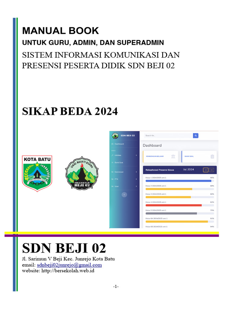 Manual SIKAP BEDA untuk SDN Beji 02 | PDF