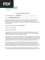 TD Credit Card PAD Agreement Form | PDF | Credit Card | Transaction Account