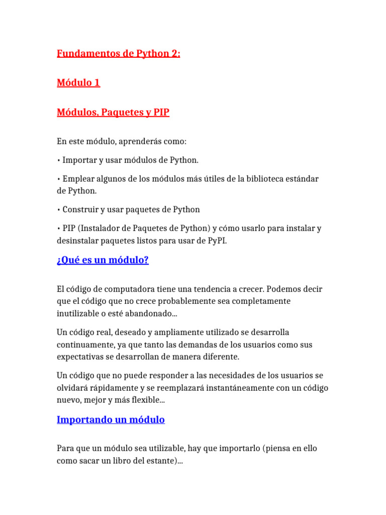 Fundamentos de Python 2 Styled Complete Adjusted | PDF