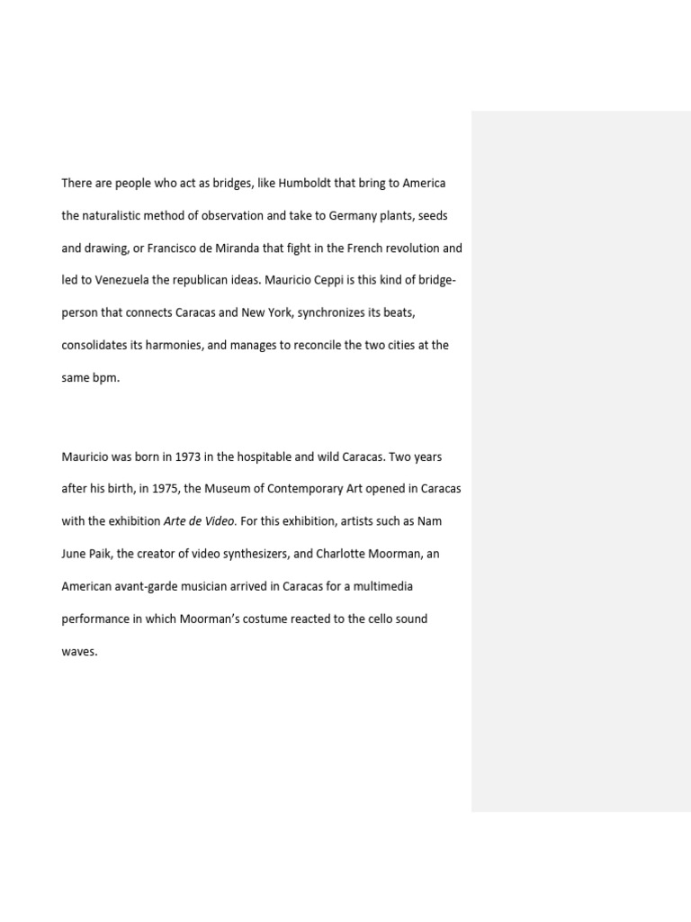 Mauricio Ceppi The Human Bridge | PDF | Video