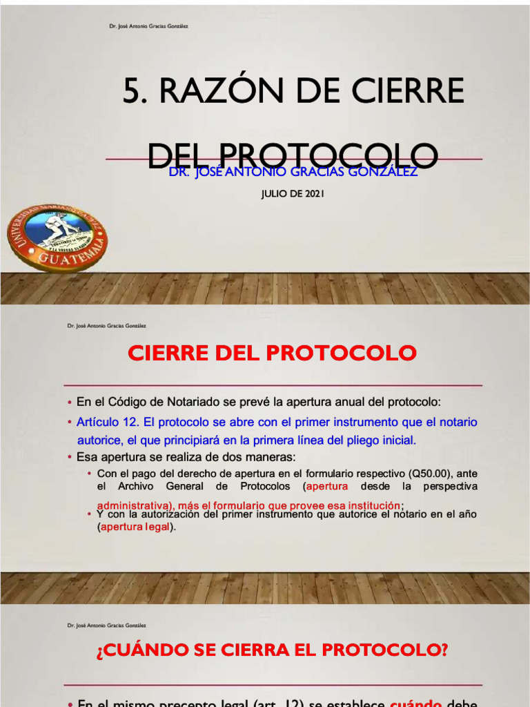 Razon de cierre del protocolo | PDF