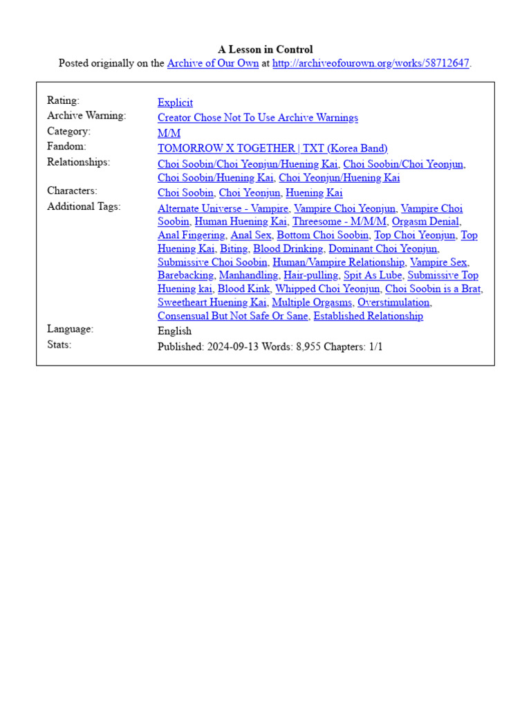 A Lesson in Control | PDF