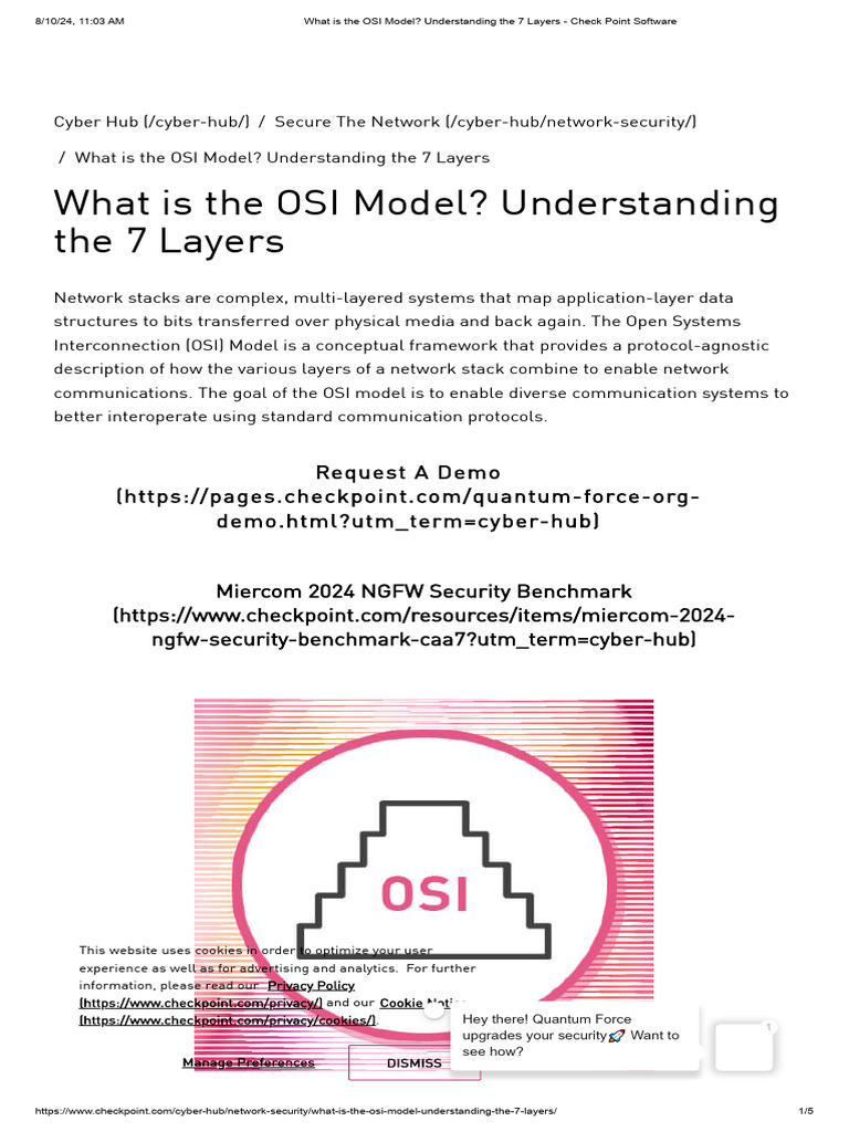 7 Layers of OSI Model | PDF | Osi Model | Computer Network