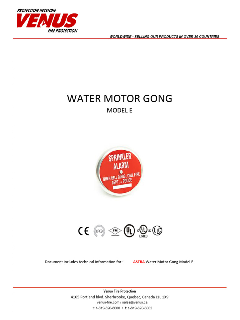 Water Motor Gong Mod E | PDF | Machines | Manufactured Goods