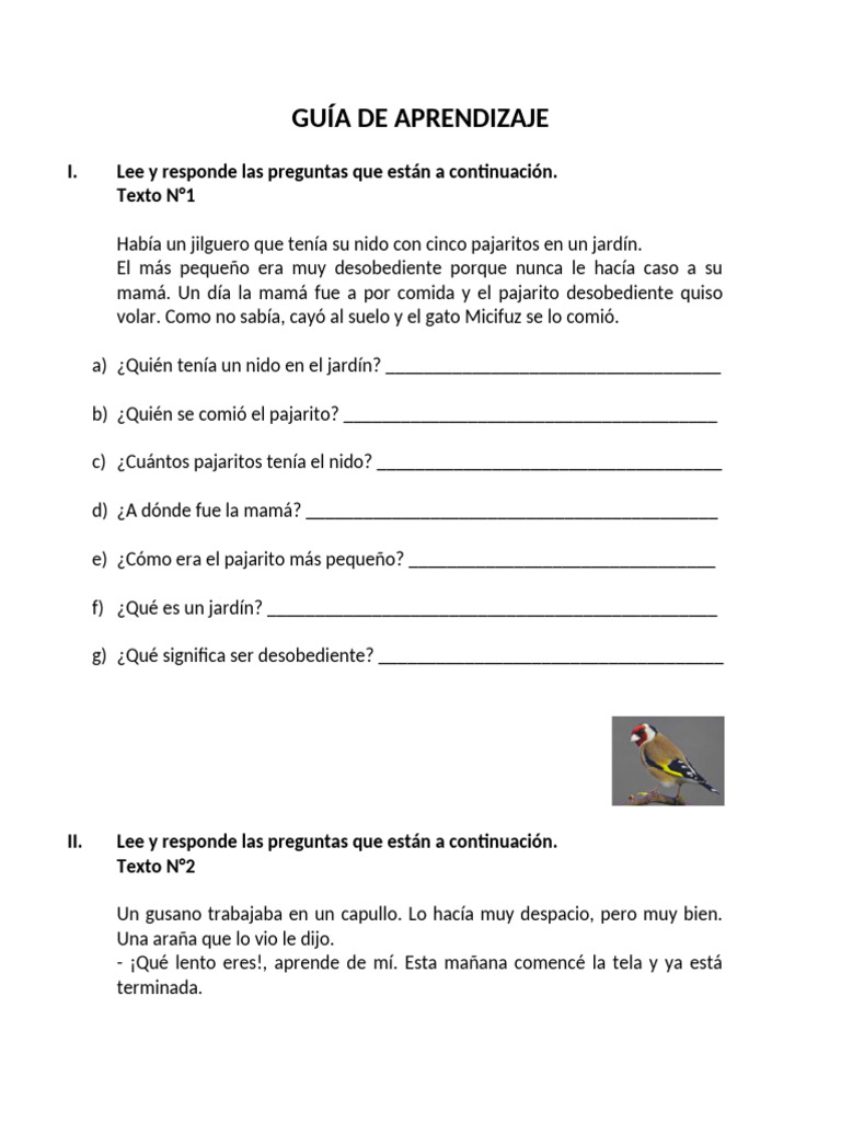 2° Básico Lecturas | PDF