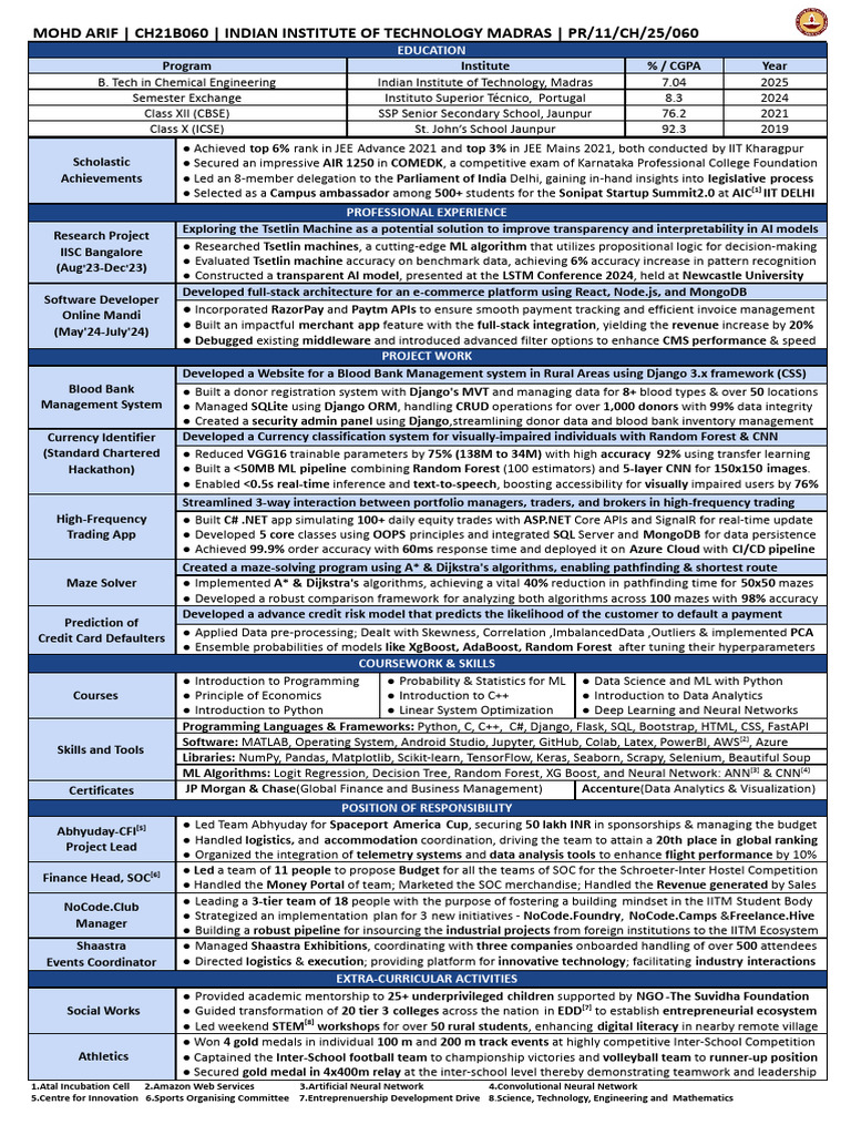 SDE_final_Resume | PDF | Computing